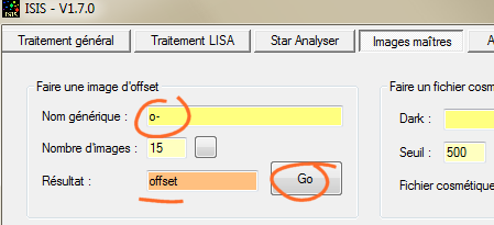 Calcul de l'image d'offset