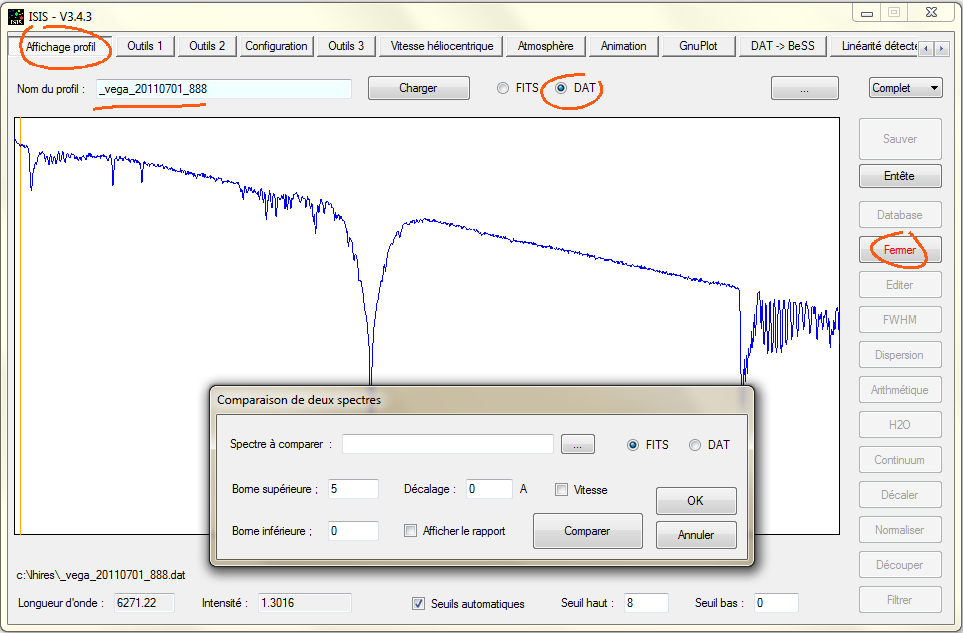 ISIS - Démarrage rapide